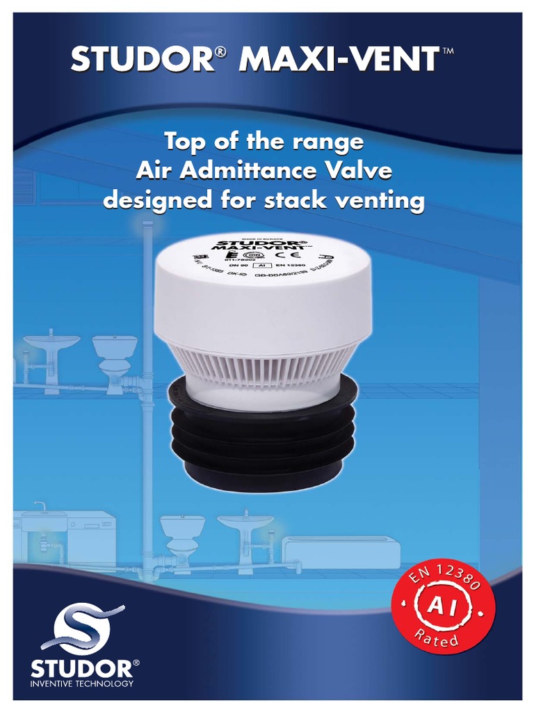Top of The Range Air Admittance Valve Designed For Stack Venting | PDF ...
