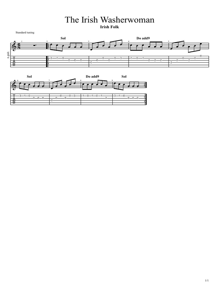 The Irish Washerwoman | PDF