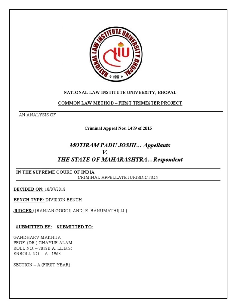 CLM Project Final | PDF | Acquittal | Judgment (Law)