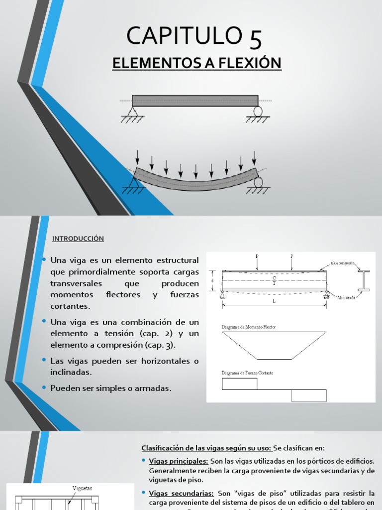 Capitulo 5 Elementos A Flexion ACERO ESTRUCTURAL | PDF | Pandeo | Doblar