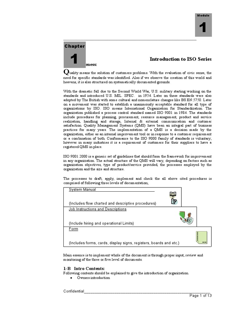 1-A Awareness:: Introduction To ISO Series | PDF | Iso 9000 | Quality ...