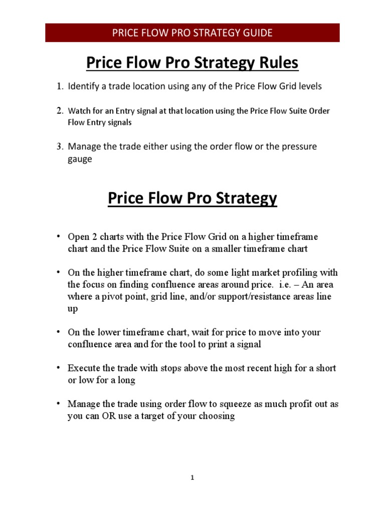 Price Flow Pro Trading Strategy Guide | PDF | Market Trend | Prices