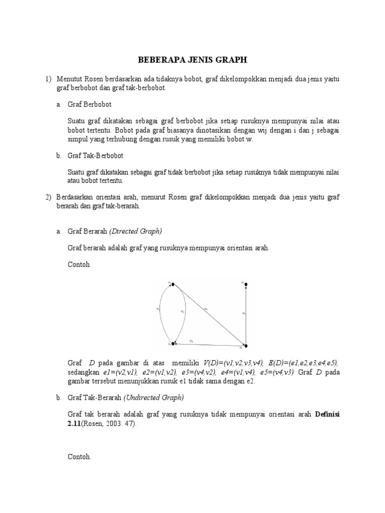 Beberapa Jenis Graph | PDF