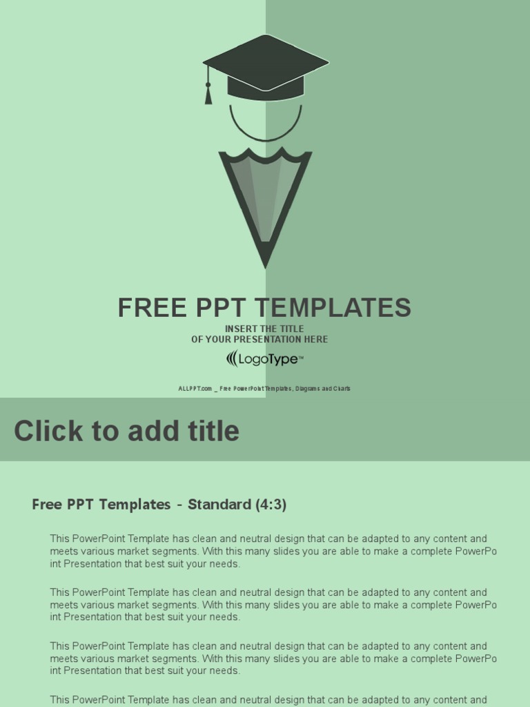 Free Standard PowerPoint Templates | PDF | Career & Growth
