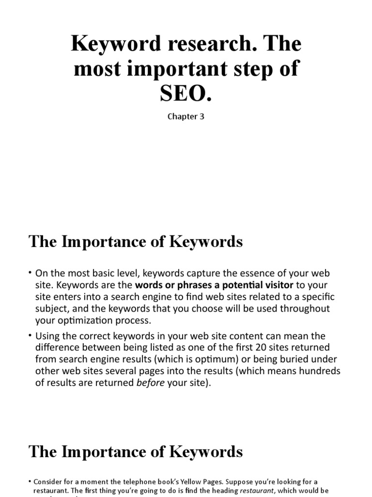 Understanding Fresh Keywords in SEO | PDF | Search Engine Optimization ...