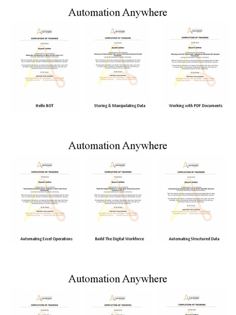 Automation Anywhere: Hello BOT Storing & Manipulating Data Working With ...