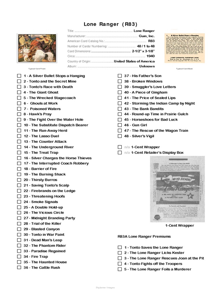 Lone Ranger (R83) | PDF | Violence