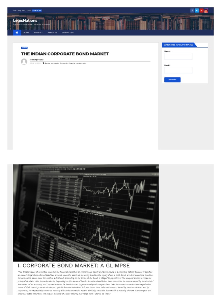 The Indian Corporate Bond Market | PDF | Bonds (Finance) | Securities ...
