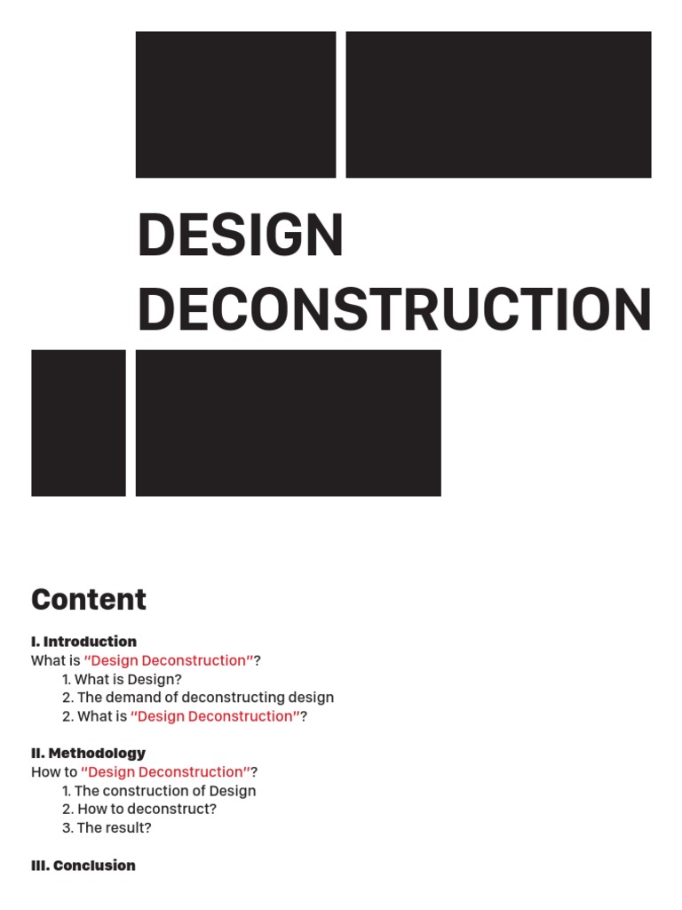 Deconstruct Design 01 | PDF | Deconstruction | Design