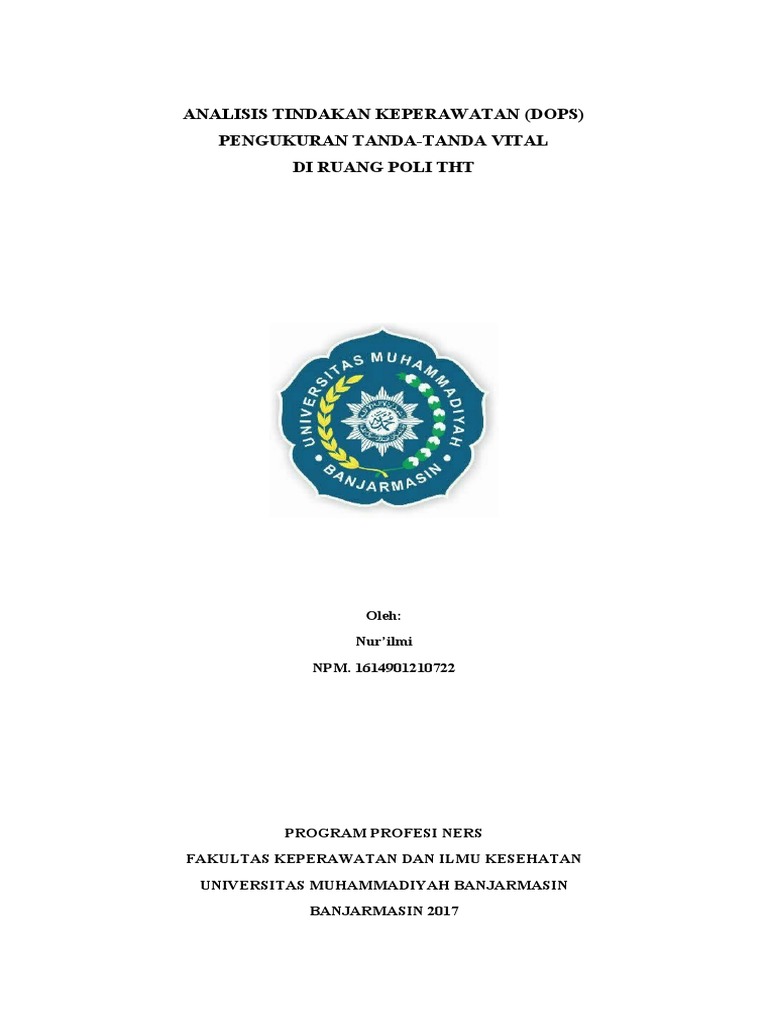 Analisis Dops TTV | PDF