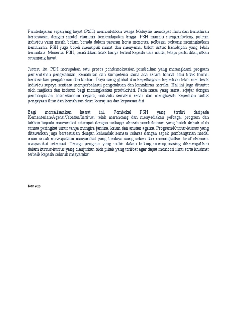 KPM Pembelajaran Sepanjang Hayat | PDF