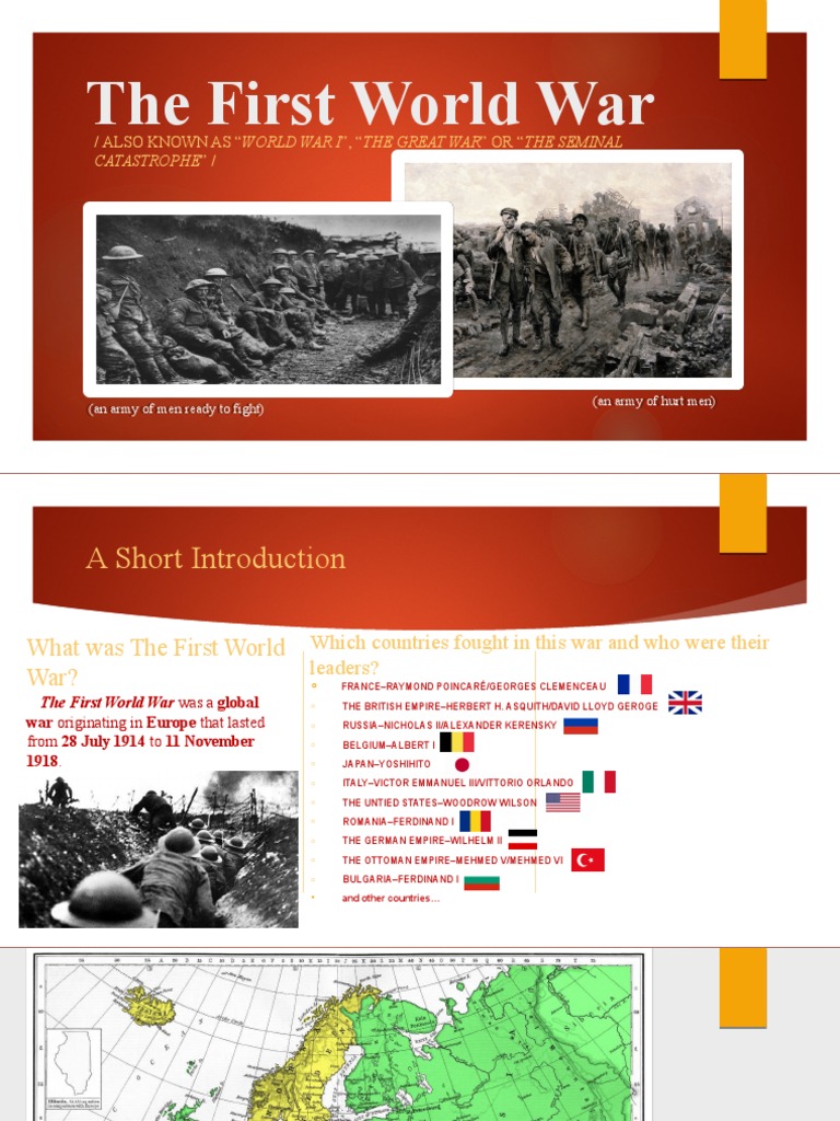 The First World War | PDF | Western Front (World War I) | Gallipoli ...