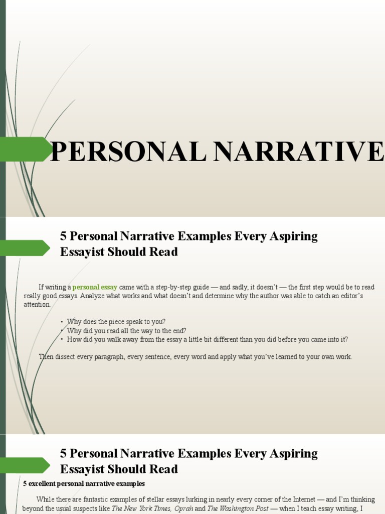Personal Narrative | PDF | Narrative | Essays