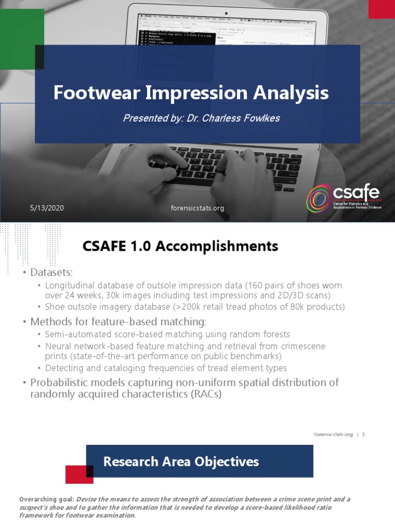 Footwear Impression Analysis: Presented By: Dr. Charless Fowlkes | PDF ...