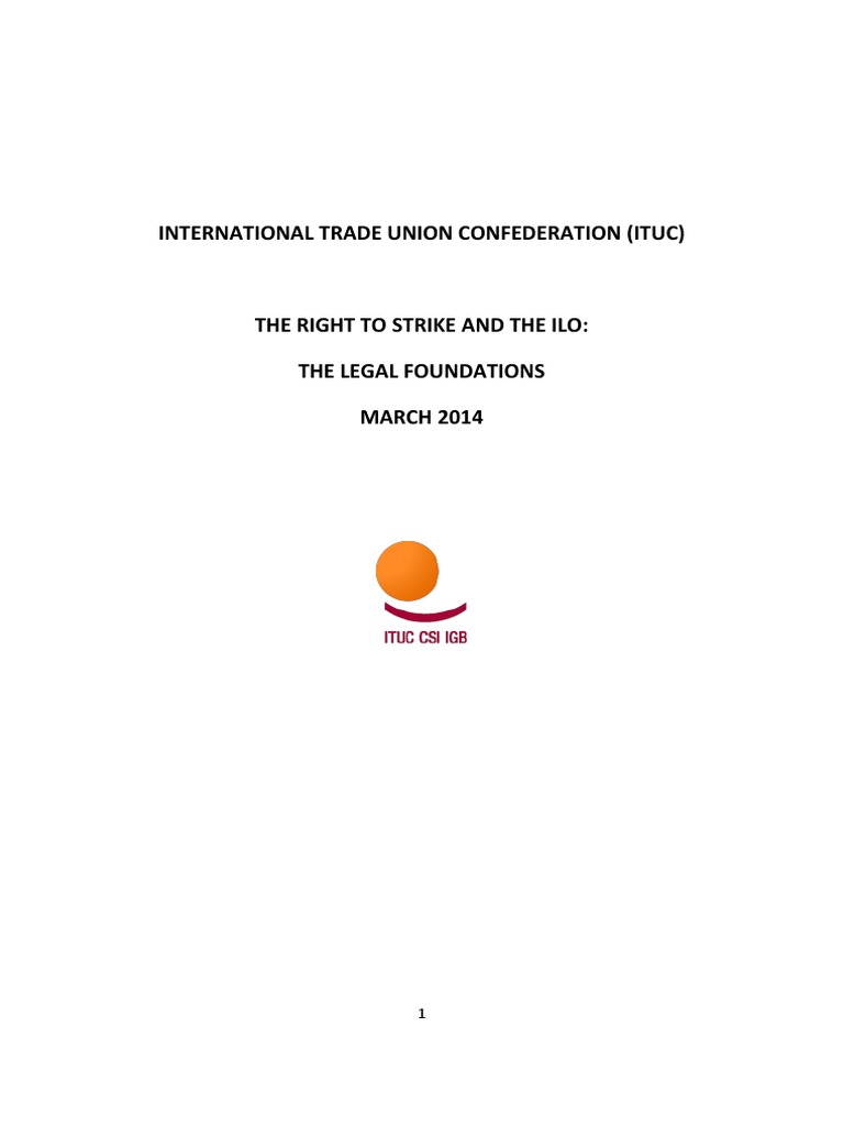 International Trade Union Confederation (Ituc) | PDF | International ...