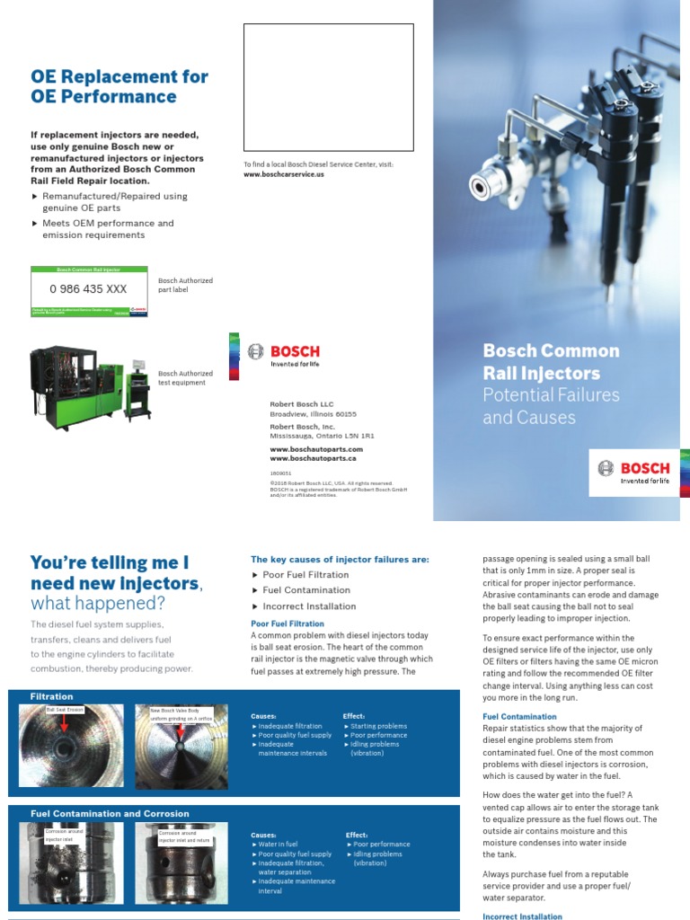 Common Rail Injector Failures | PDF | Fuel Injection | Diesel Engine