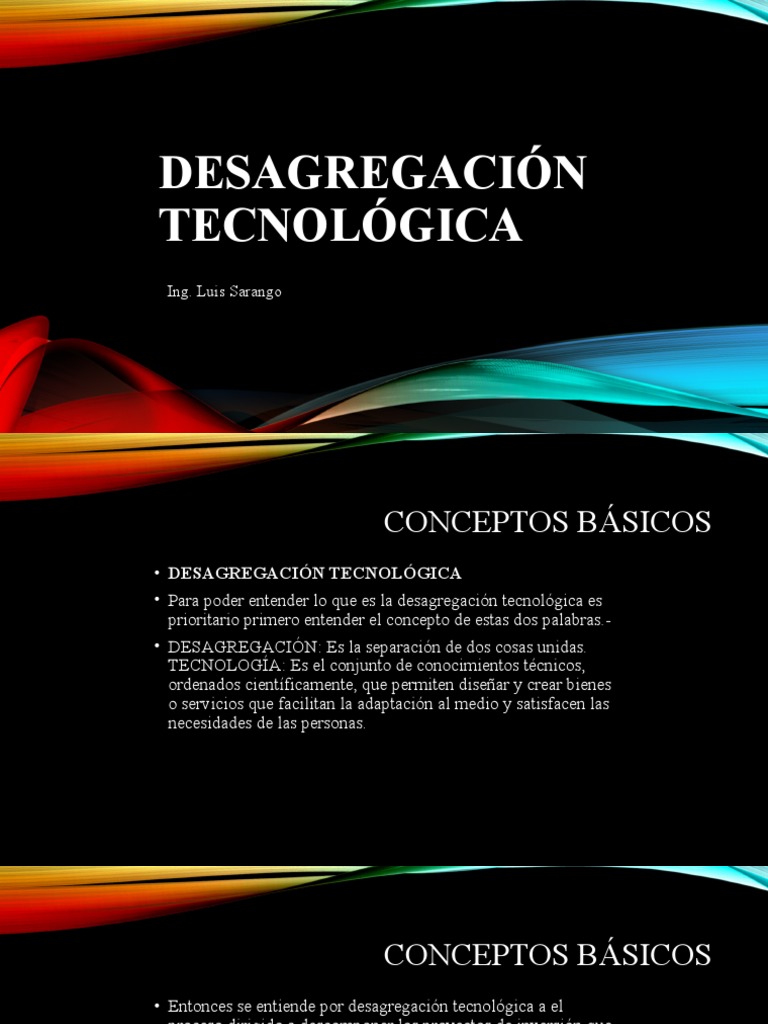 Desagregación Tecnológica | PDF