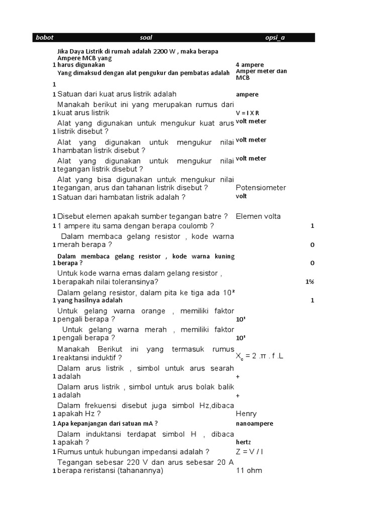 Soal DLE Online | PDF | Sains & Matematika