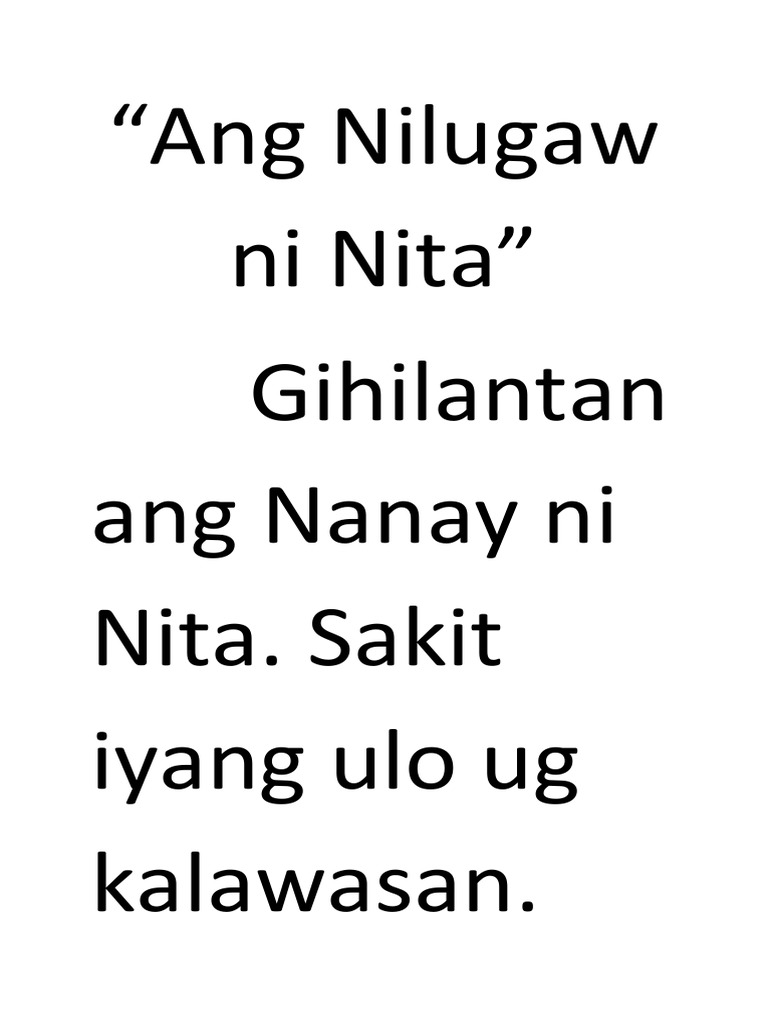 Ang Nilugaw Ni Nita | PDF
