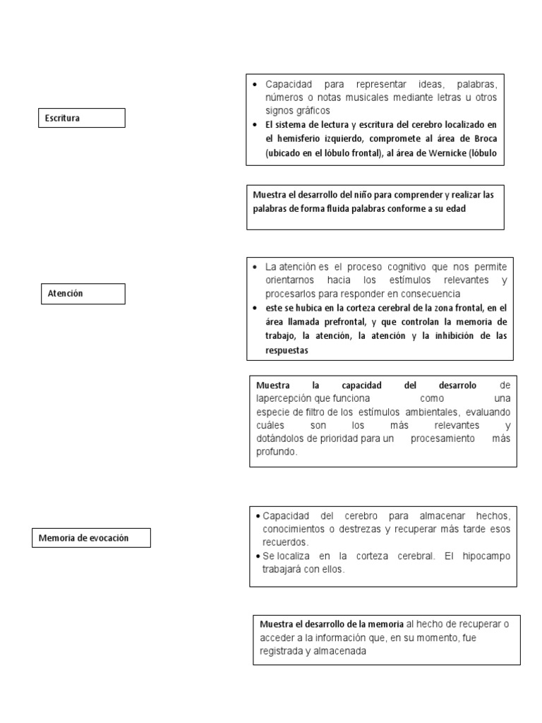 Escritura, Atencion y Memoria de Evocacion | PDF
