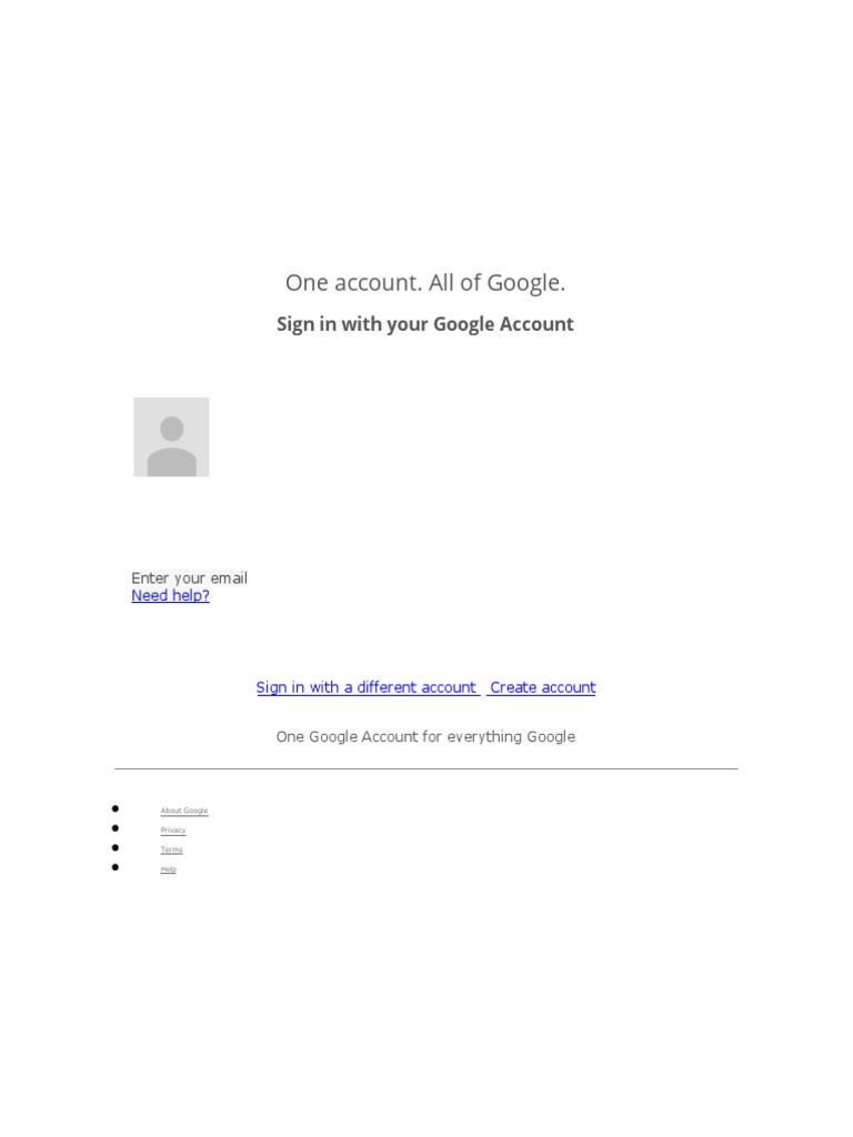 One Account. All of Google | PDF
