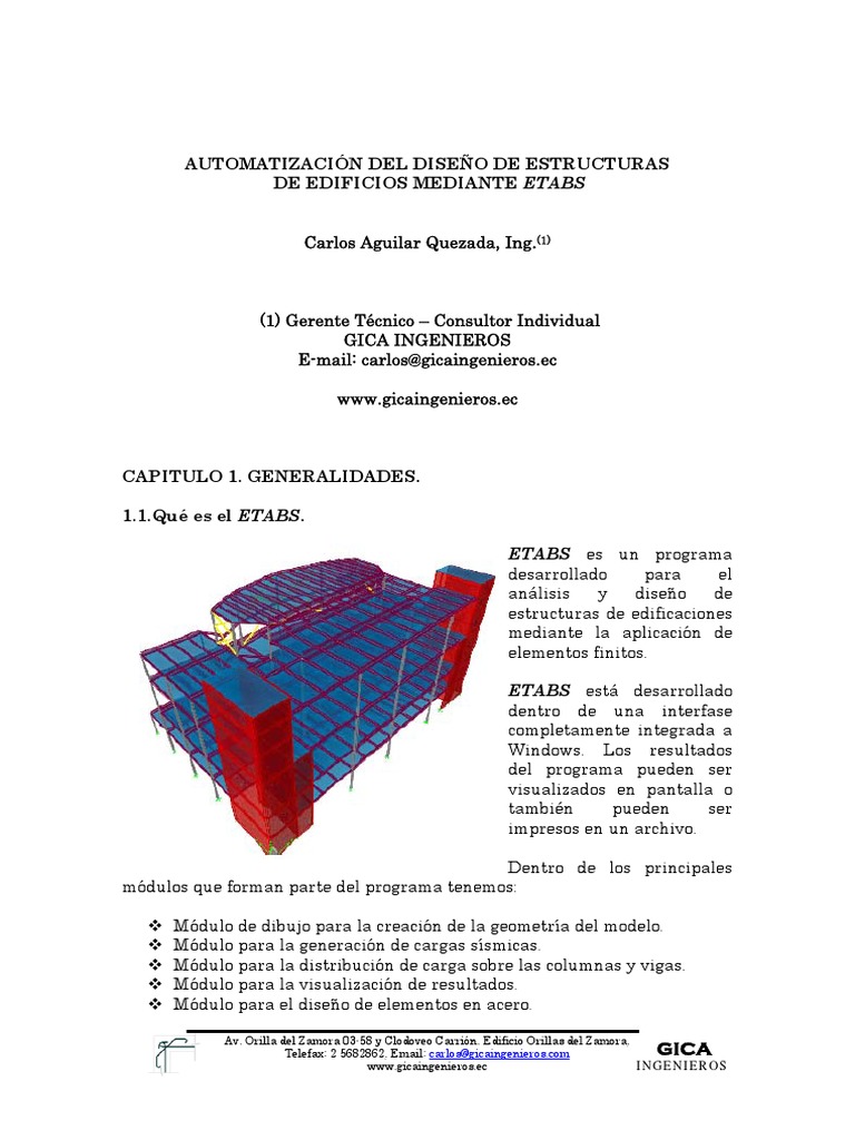 Diseño de Estructuras Con ETABS PDF | PDF | Ventana (informática ...