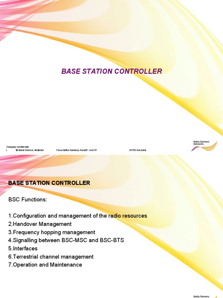 Base Station Controller | PDF | General Packet Radio Service | Digital ...