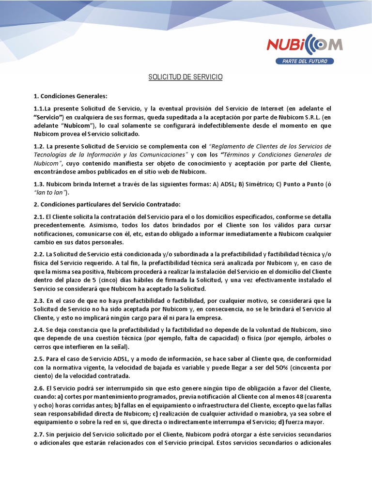 Contrato de Cliente Final | PDF | Interés | Internet