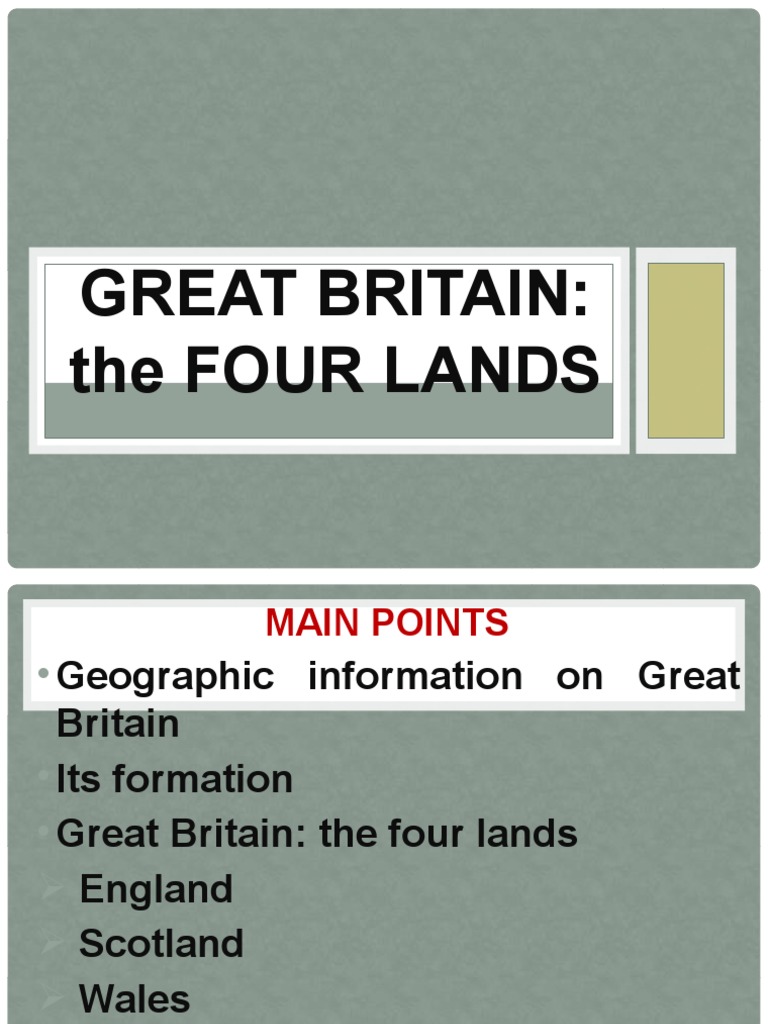 Great Britain-The Four Lands | PDF | Wales | United Kingdom