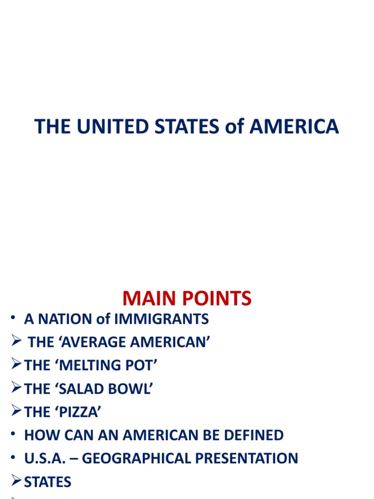 THE UNITED STATES of AMERICA | PDF | Northeastern United States ...