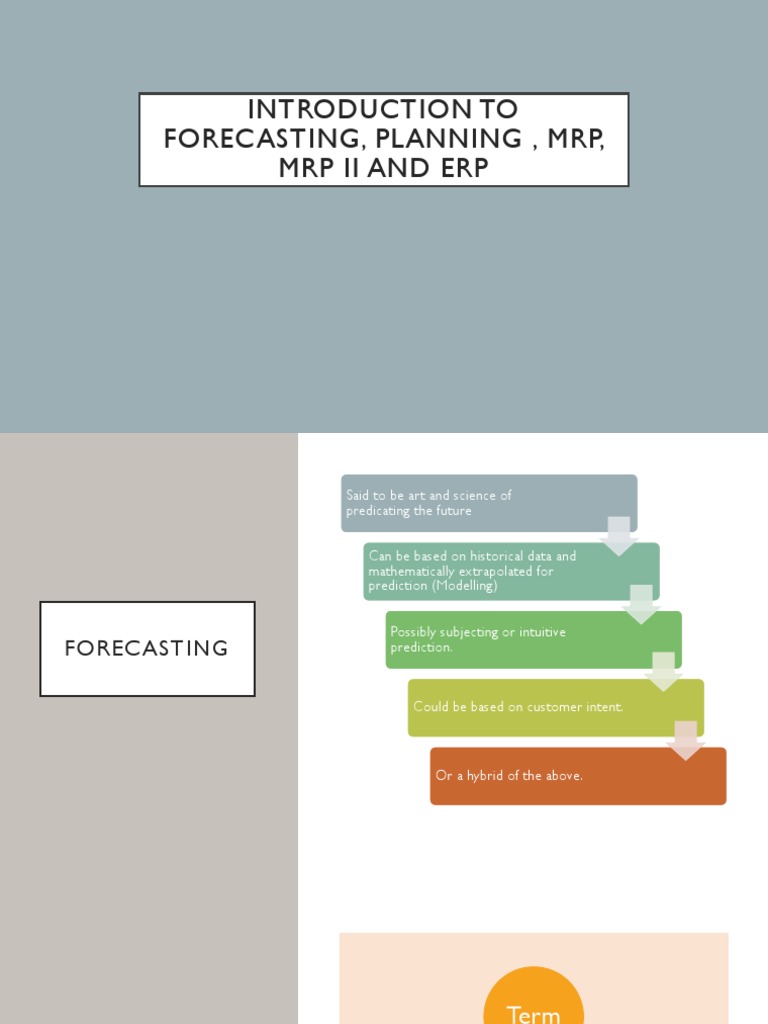 Lecture 8 Forcasting MRP ERP | PDF | Forecasting | Correlation And ...