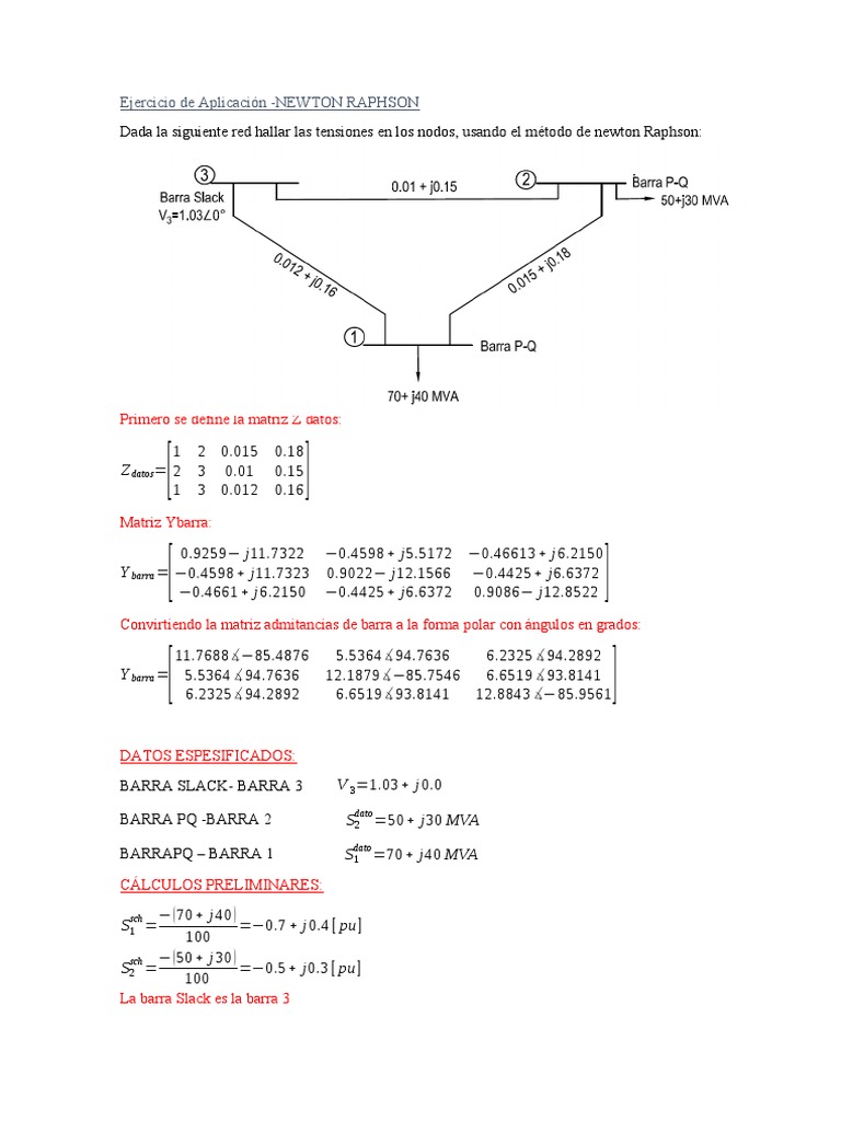 Ejercicio de Aplicación NEWTON RAPHSON 1 | PDF | Análisis | Matemáticas ...