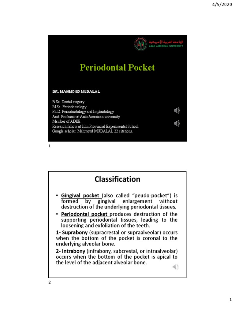 Periodontal Pocket | PDF | Periodontology | Inflammation