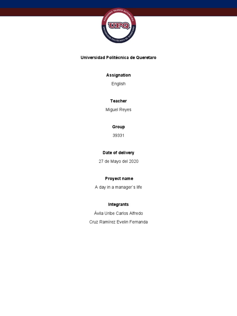 Proyecto Ingles Avance 1 | PDF