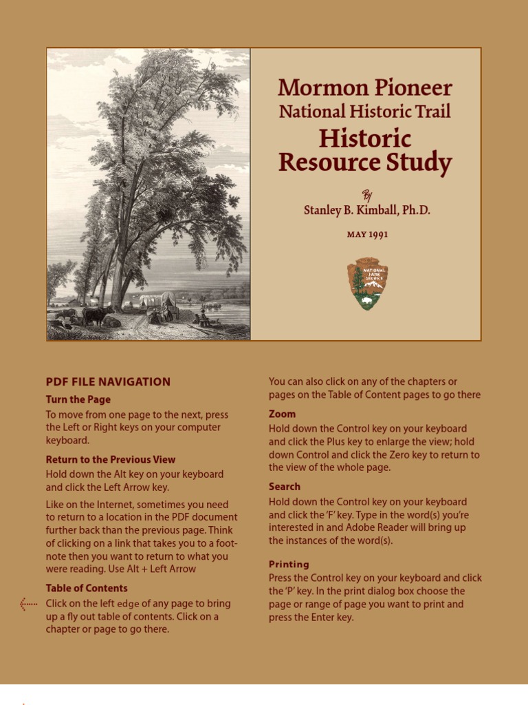 Mormon Pioneer Trail, Historic Resource Study - Interactive Ebook | PDF ...