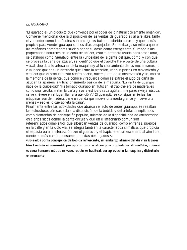 El Guarapo | PDF