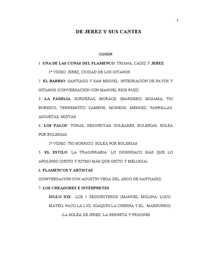 De Jerez y Sus Cantes | PDF | Música del sur de Europa | Musica Folk ...