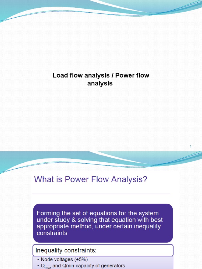 Load Flow Analysis - Part 1 and 2 | PDF