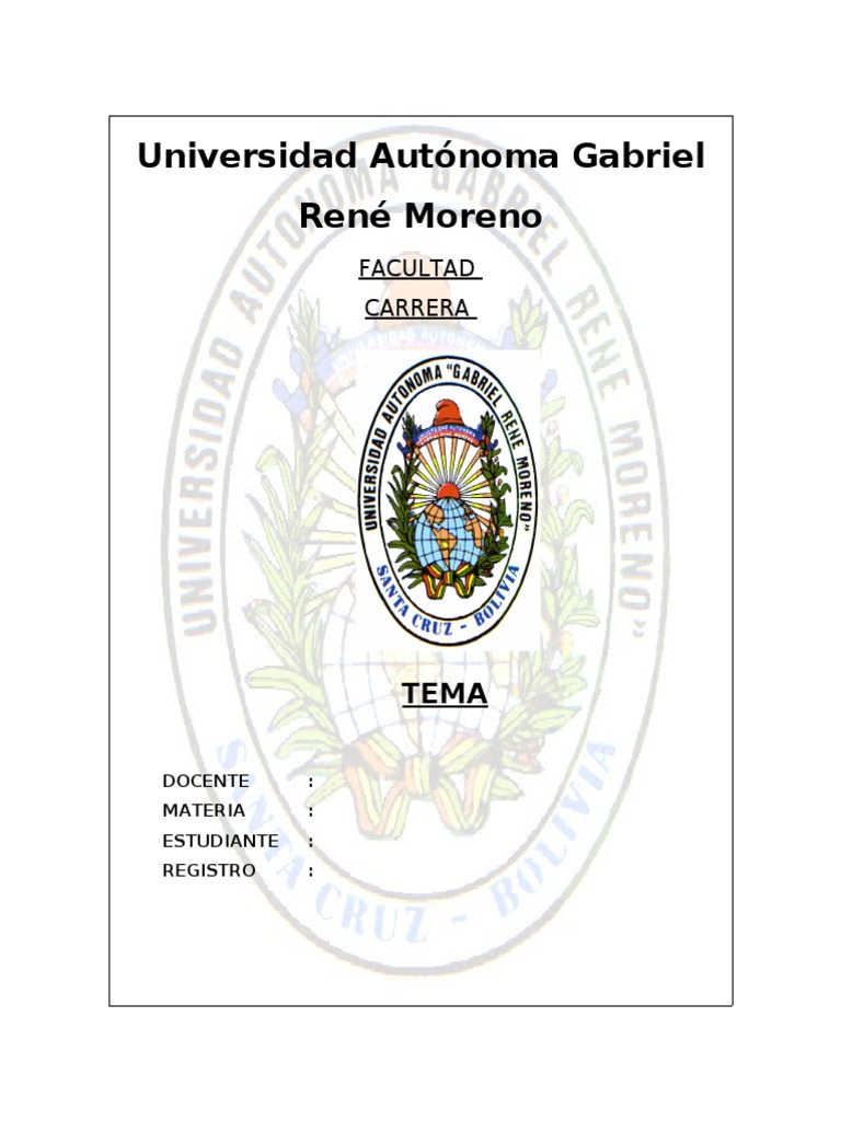 Caratula Uagrm | PDF