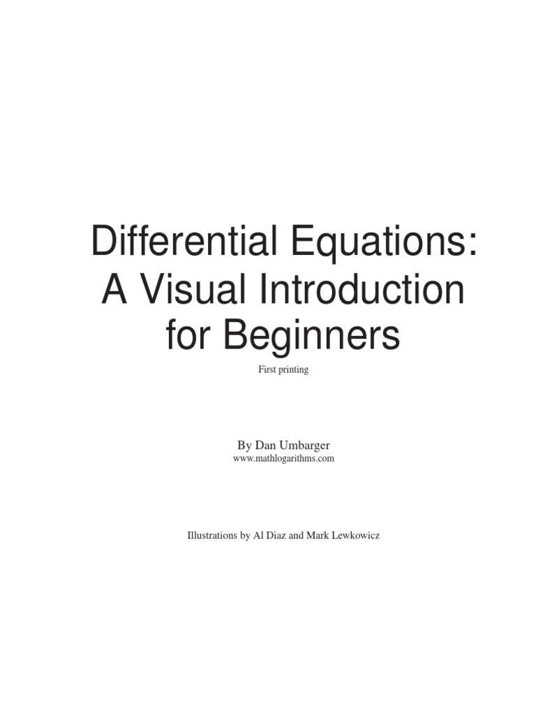Visual Guide to Differential Equations | PDF | Derivative | Slope