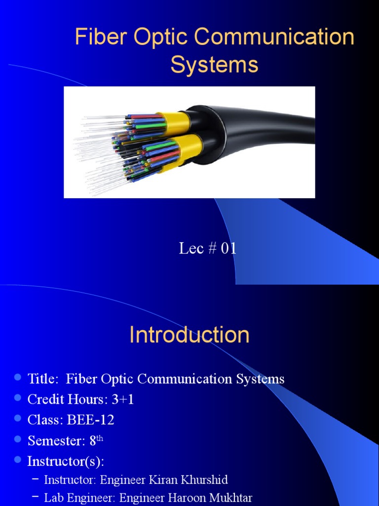 Fiber Optic Communication Systems | PDF | Optical Fiber | Wavelength ...