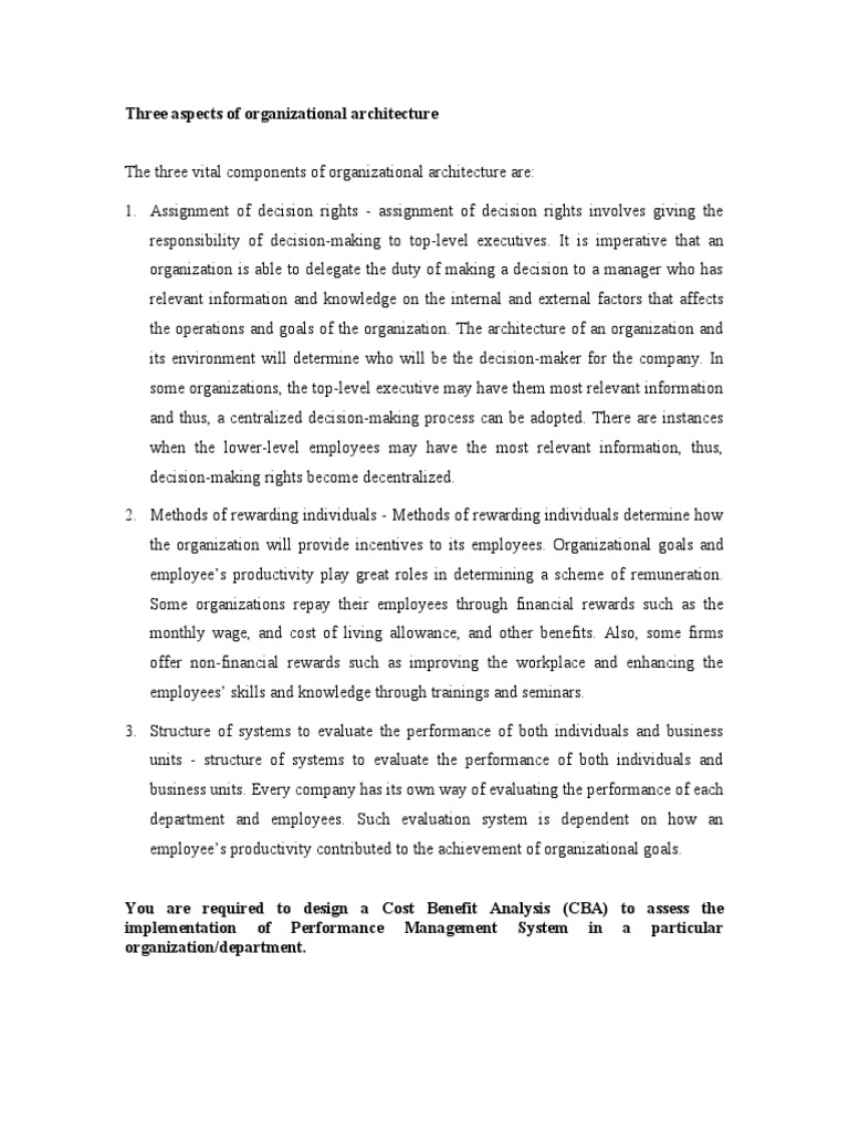 CBA Organisational Structure | PDF