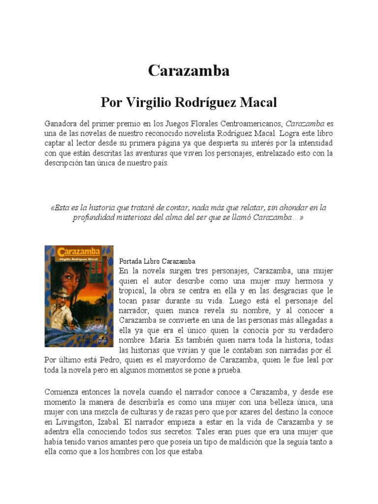Libro de Carazamba | PDF | Novelas