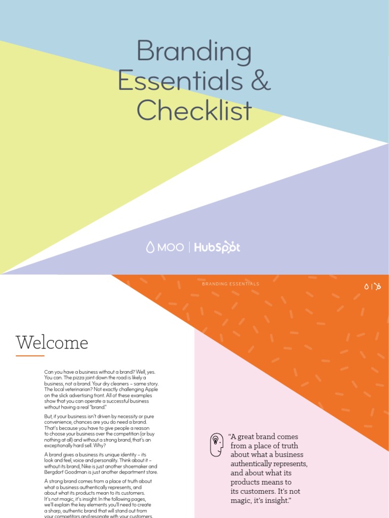 Branding Essentials Ebook & Checklist PDF | PDF | Brand | Social Media