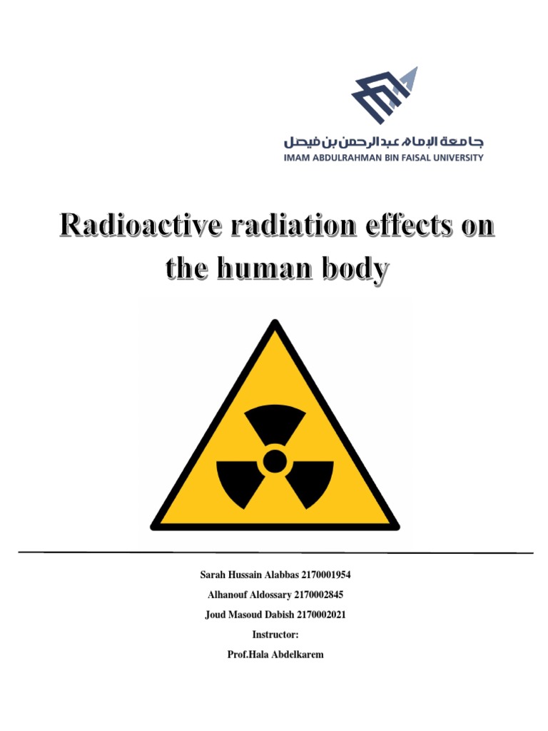 Radioactive Radiation Effects On The Human Body PDF | PDF | Ionizing ...
