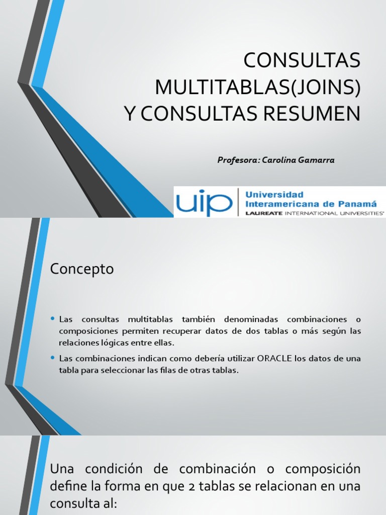 Clase - Consultas Multitablas (Joins) | PDF | SQL | Datos