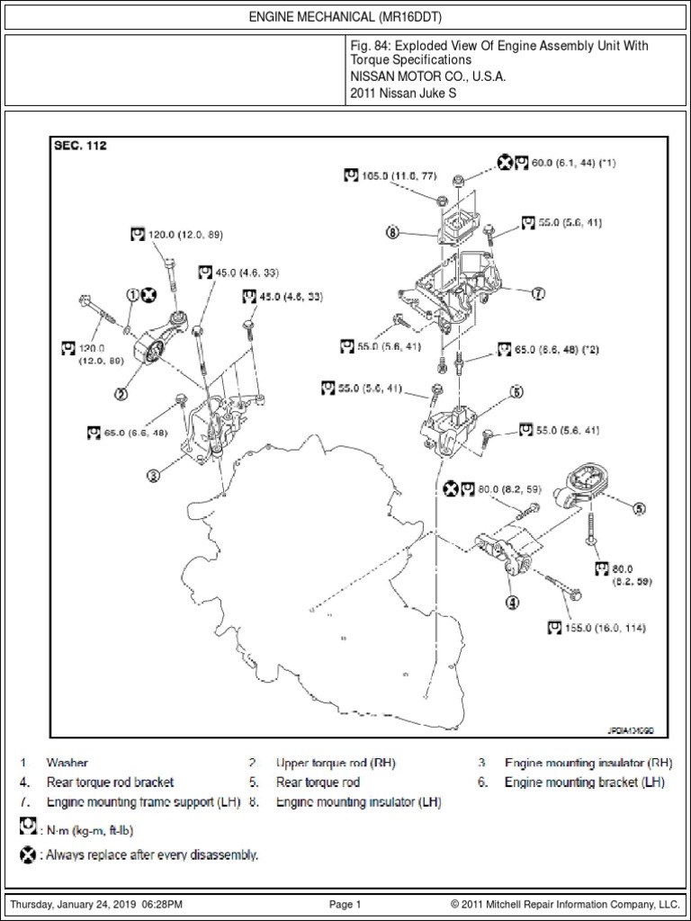 Exploded View of Engin | PDF