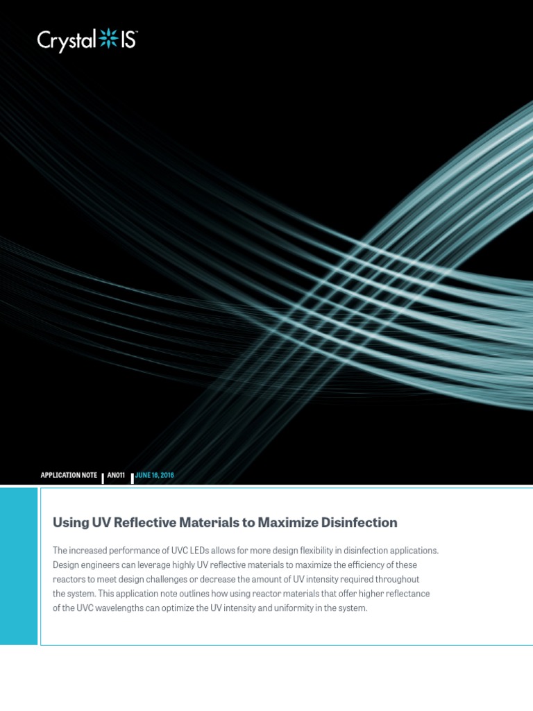 Using UV Reflective Materials To Maximize Disinfection - Application ...