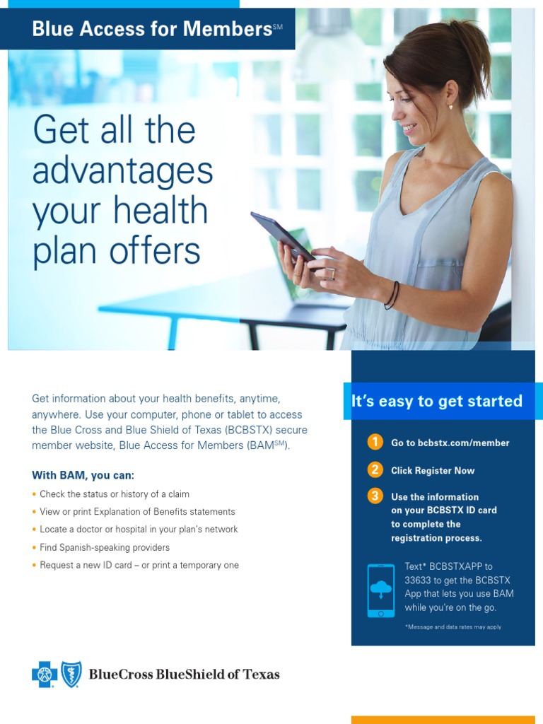 Group Blue Access For Members Registration Member Flier | PDF ...