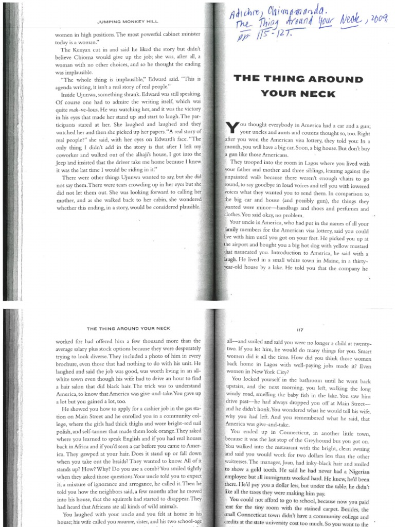 Adichie CN The Thing Around Your Neck PDF | PDF